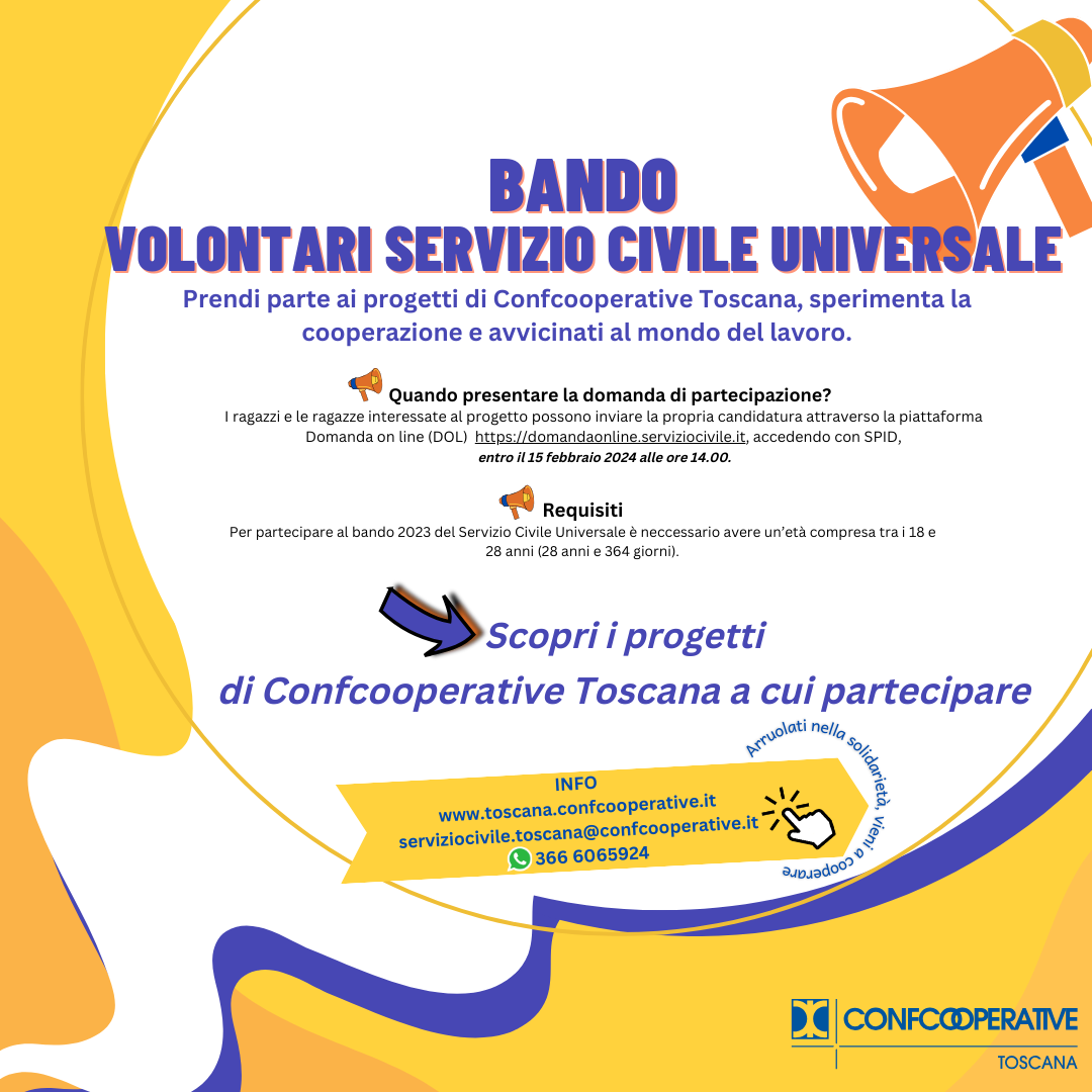 Servizio Civile Universale: pubblicato il Bando per le selezioni dei volontari